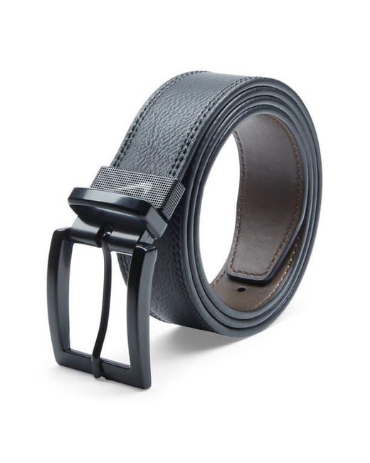 Nike Reversible 2-Row Stitch Feather Edge Belt in Blue for Men | Lyst