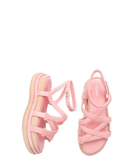 Melissa Buzios Braided Platform Sandal in Pink | Lyst