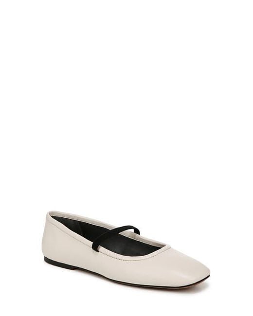 Franco Sarto Square-Toe Ballet Flats in White | Lyst