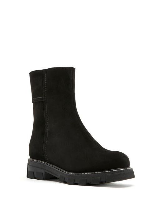 La Canadienne Autumn Genuine Shearling Waterproof Leather Boot in Black ...