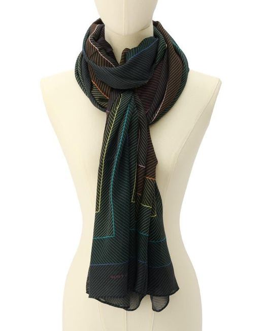 Kurt Geiger Border Scarf in Black | Lyst
