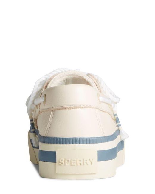 Sperry Top-Sider Bahama 3-Eyelet Leather Boat Sneaker in White | Lyst