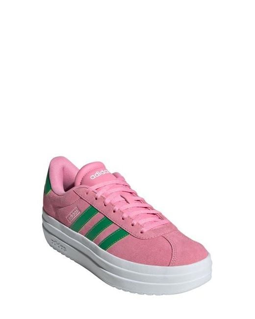 adidas Vl Court Bold Platform Sneaker in Pink | Lyst