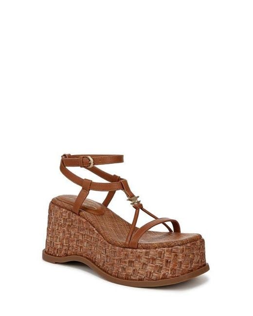 Circus by Sam Edelman Odette Platform Wedge Sandal in Brown | Lyst