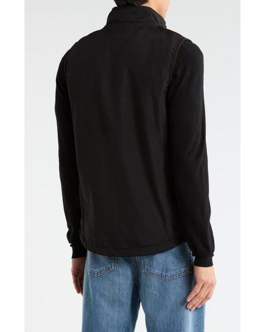 CARBON + CRAFT Quilted Vest in Black for Men | Lyst