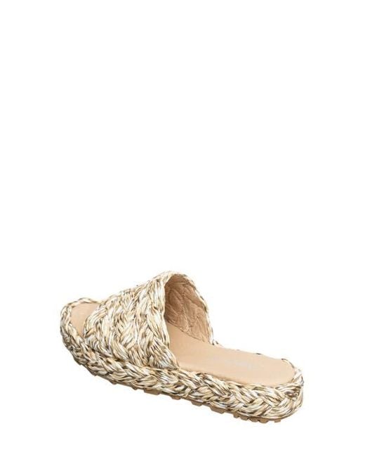 Antelope Brea Woven Raffia Slide Sandal in Natural | Lyst