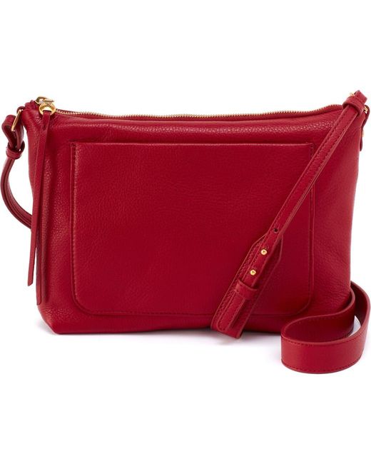 Hobo International Medium Tripp Leather Crossbody Bag in Red | Lyst