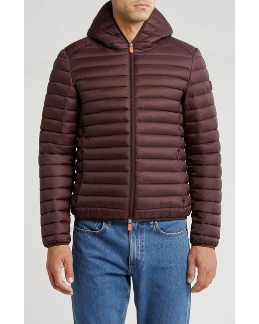Save The Duck Water Repellent Hooded Packable Puffer Jacket in Red for ...