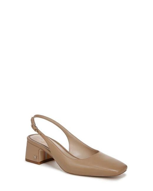 Sam Edelman Terra Slingback Pump in Natural | Lyst