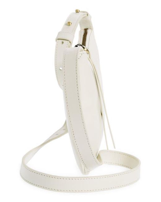 Hobo International Paulette Small Leather Crossbody Bag in White | Lyst