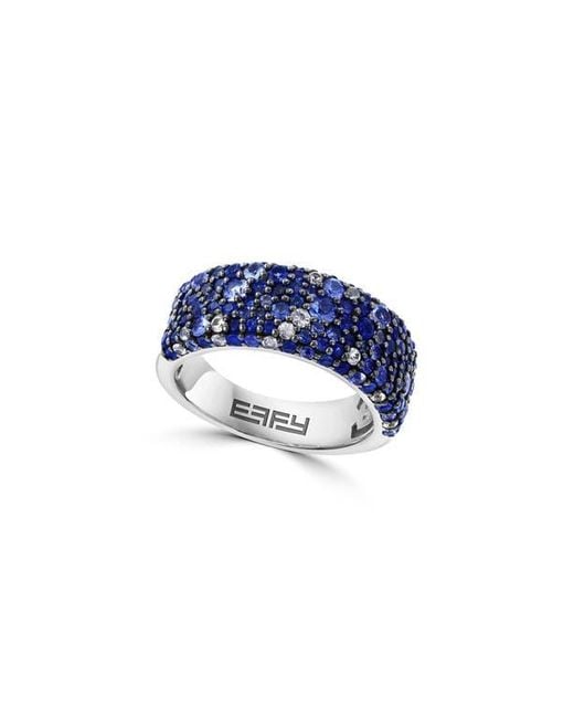Effy Sapphire & Sapphire Ring in Blue | Lyst