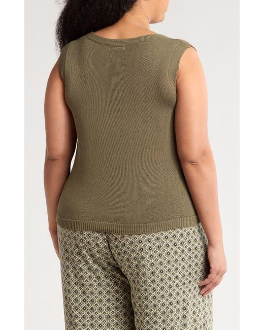 Max Studio Sweater Tank in Green | Lyst