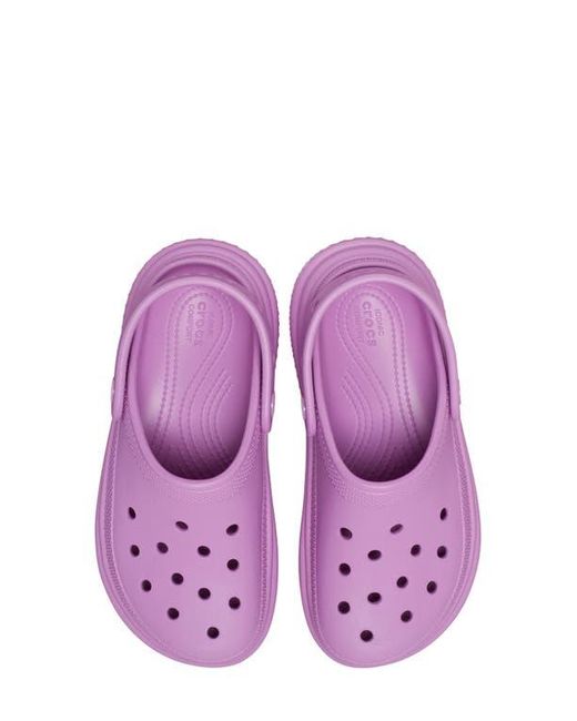 Crocs™ Stomp Slingback Platform Clog in Purple | Lyst