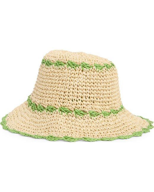 AREA STARS Floppy Straw Bucket Hat in Metallic | Lyst