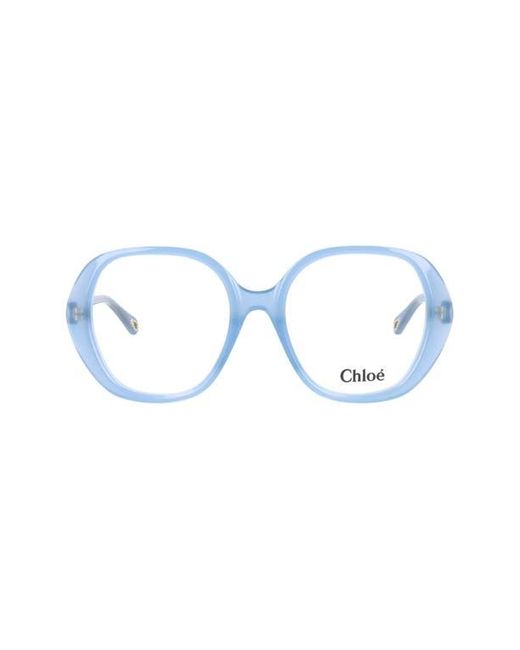 Chloé 53Mm Core Oversize Optical Frames in Blue | Lyst