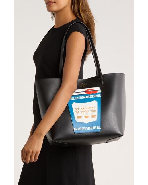 Kate Spade Other Coffee Break Coffee Cup Tote Bag in Black | Lyst