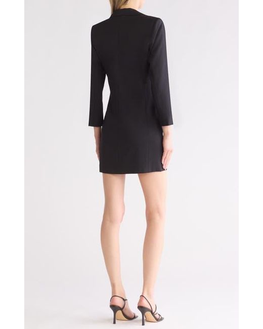 AREA STARS Jax Double Breasted Blazer Dress in Black | Lyst