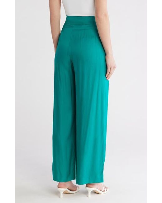 Ted Baker Krissi High Waist Wide Leg Pants in Green | Lyst