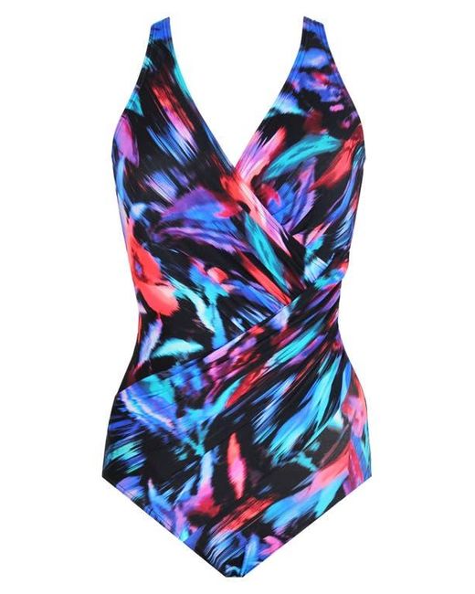 Miraclesuit Fuego Flora Oceanus One-Piece Swimsuit in Blue | Lyst