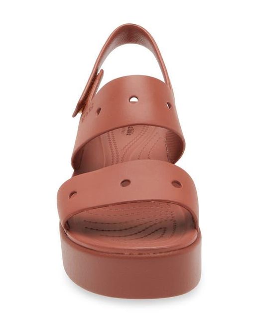 Crocs™ Brooklyn Slingback Platform Wedge Sandal in Pink | Lyst