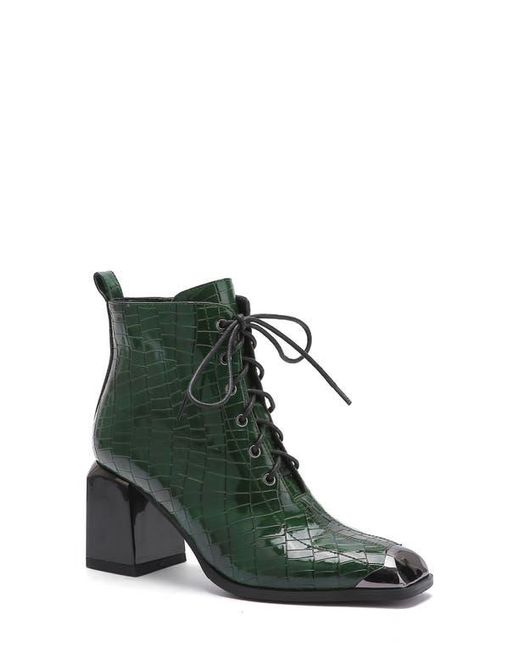 Ninety Union Fantastic Lace Up Boot in Green | Lyst