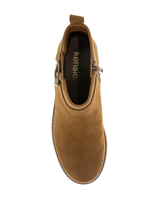 Kensie Kelly Lug Sole Boot in Brown | Lyst