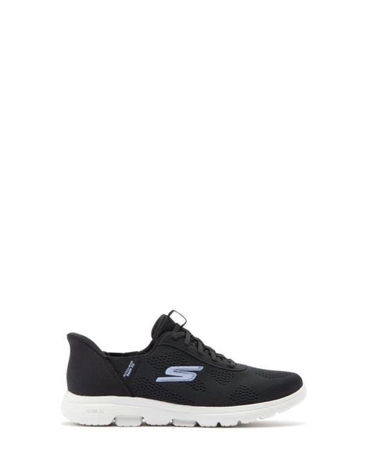 Skechers Swift-Fit Go Walk 5 Sneaker in Black | Lyst