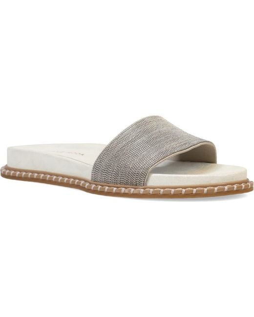 Pelle Moda Nyra Slide Sandal in Gray | Lyst