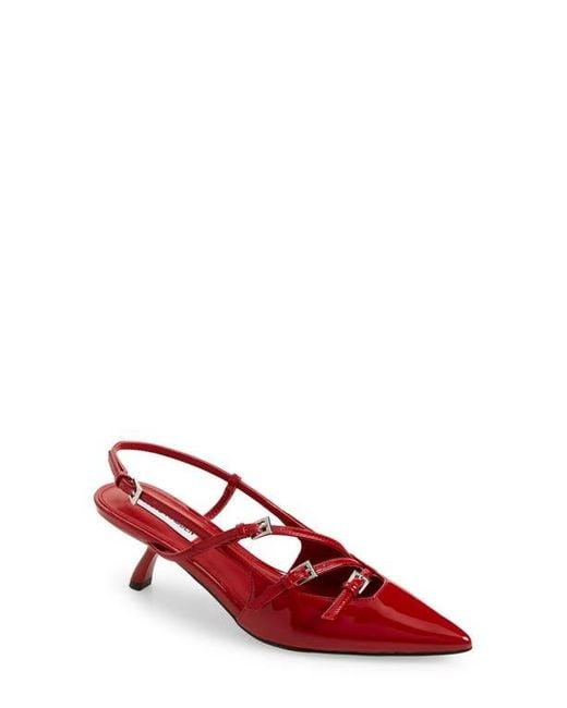 Steve Madden Modern Slingback Pump in Red | Lyst