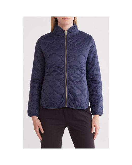 X By Gottex Onion Quilted Jacket in Blue | Lyst
