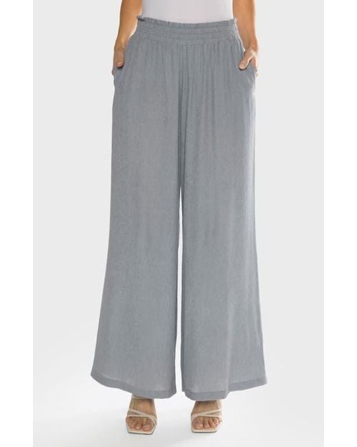 Matty M Cannon Wide Leg Pants in Gray | Lyst