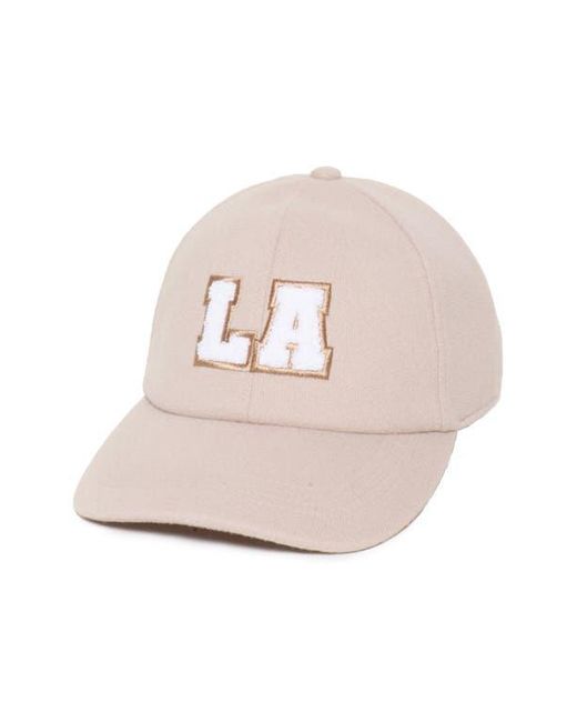 David & Young La Faux Shearling Baseball Cap in Pink | Lyst