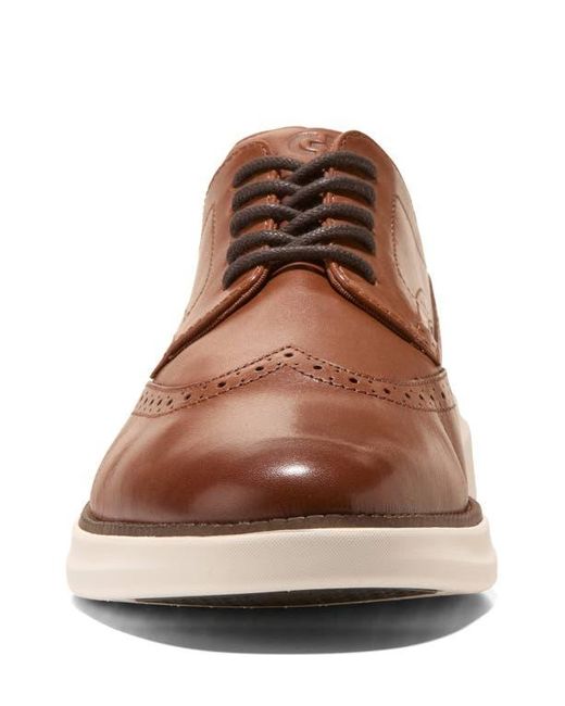 Cole Haan Grand Shadowlite Wingtip Derby in Brown for Men | Lyst