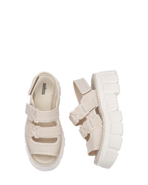 Melissa Rebel Platform Sandal in Natural | Lyst
