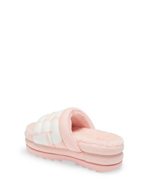 UGG Maxi Genuine Shearling Lined Sandal in Pink | Lyst