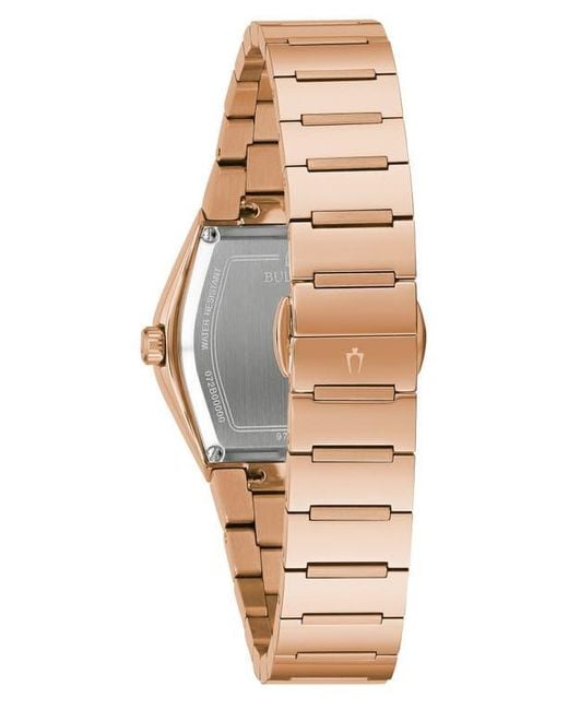 Bulova Gemini Diamond Bracelet Watch, 30Mm in Black | Lyst