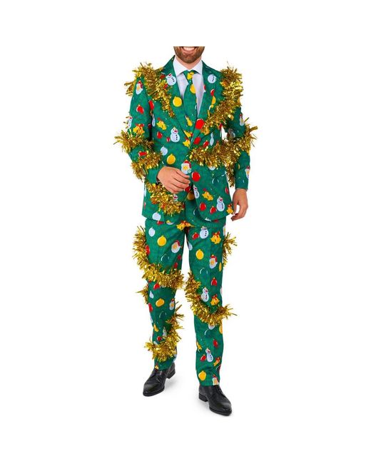 Opposuits Christmas Tree Suit & Tie in Green for Men | Lyst