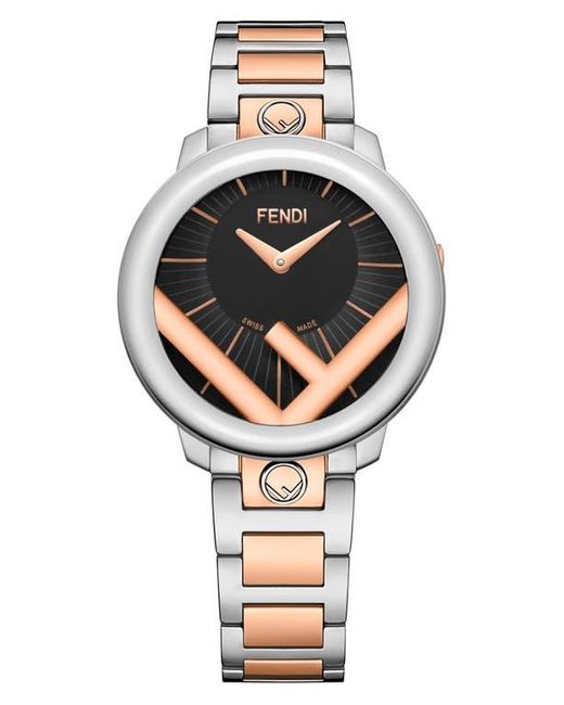 Fendi Run Away Two-Tone Bracelet Watch, 36Mm in Gray | Lyst
