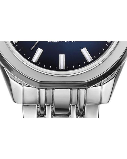 Perry Ellis Solar Powered 3-Hand Quartz Bracelet Watch, 41Mm in ...