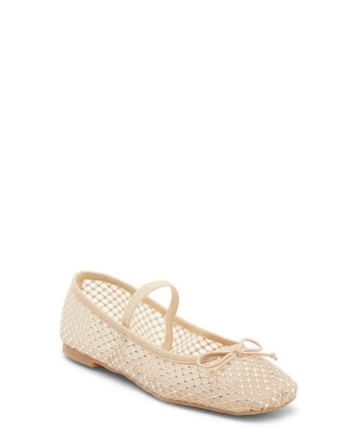 Dolce Vita Ginata Crystal Flat in Natural | Lyst