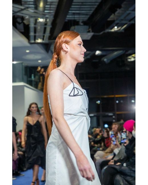 Chenchen Studio Face Dress in Black | Lyst