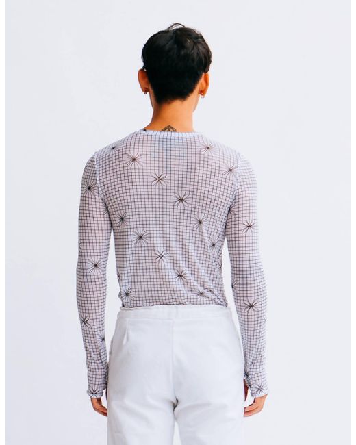 Ciara Allen Designs Grid Net Top | Lyst