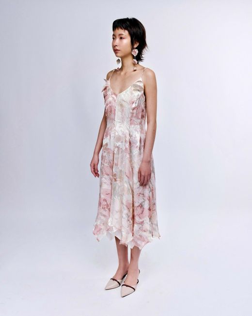 Chenchen Studio Pearl Dress in White | Lyst