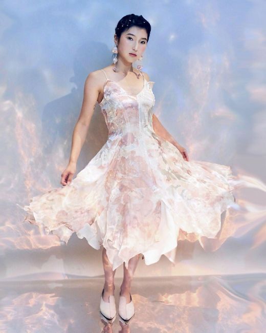 Chenchen Studio Pearl Dress in White | Lyst