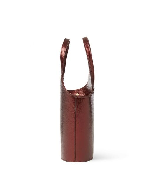 Natalie Dennis Iconic Infinity Handbag In Burgundy And Red | Lyst
