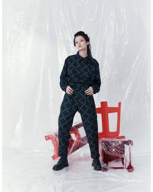 INF 24ss Ban-doh Pixel Print Suit Pants (black) in White | Lyst