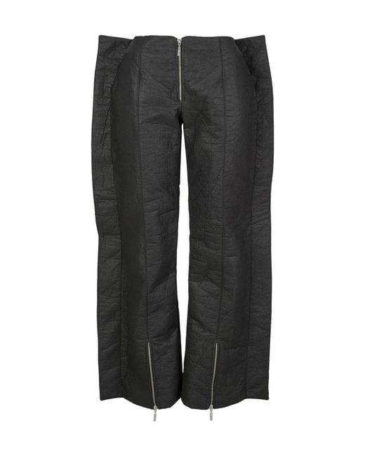 FRANCISCO FÉLIX Piñatex Motor Pants in Black | Lyst