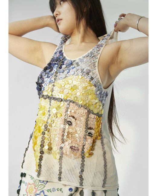 Sydney Pimbley Ltd. Lady Button Top | Lyst