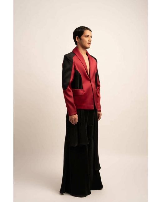 SIDDHANT AGRAWAL LABEL Futurist Monarch Suit Set in Black | Lyst