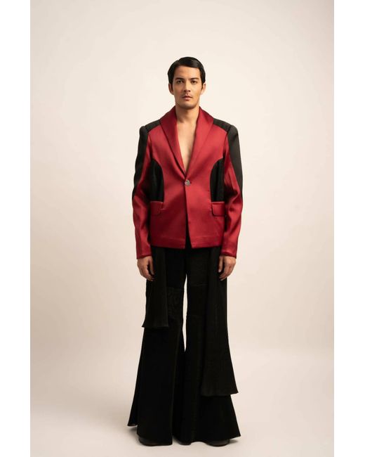 SIDDHANT AGRAWAL LABEL Futurist Monarch Suit Set in Black | Lyst